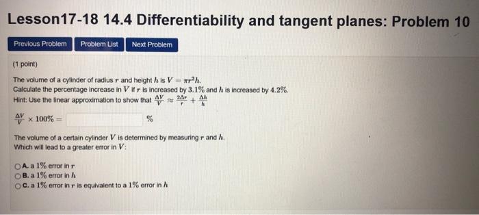 Solved Lesson17-18 14.4 Differentiability and tangent | Chegg.com