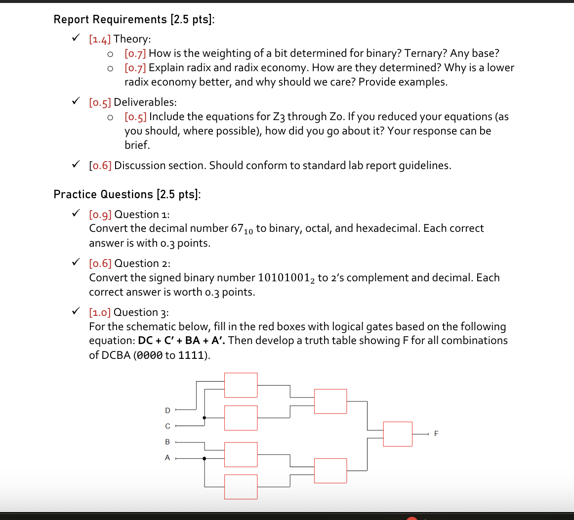 Solved Report Requirements [2.5 ﻿pts]:\( \checkmark \) [1.4] | Chegg.com