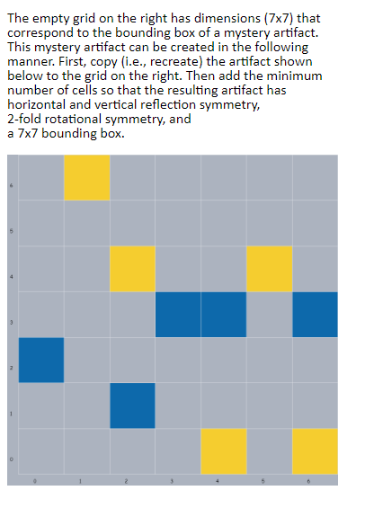 Solved The Empty Grid On The Right Has Dimensions 7x7