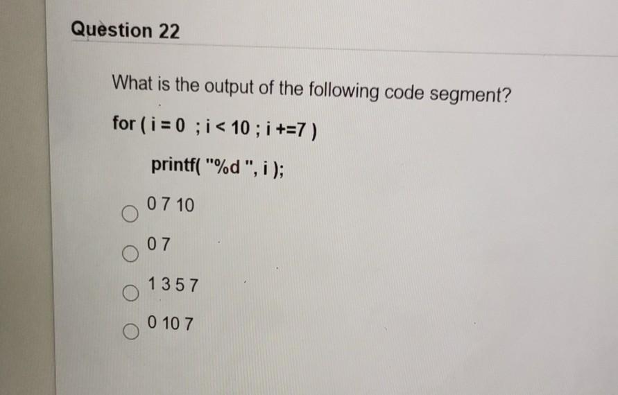 Solved Question 21 The subscripted variable pr[4] refers to | Chegg.com