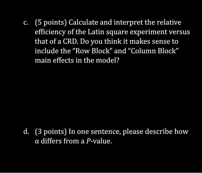 Solved 3) (18 points) You are interested in comparing the | Chegg.com