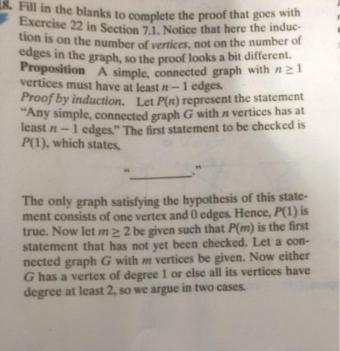 Solved . Fill in the blanks to complete the proof that goes | Chegg.com