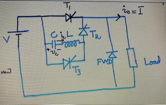 Solved Resonant pulse commutation circuit is shown here. | Chegg.com