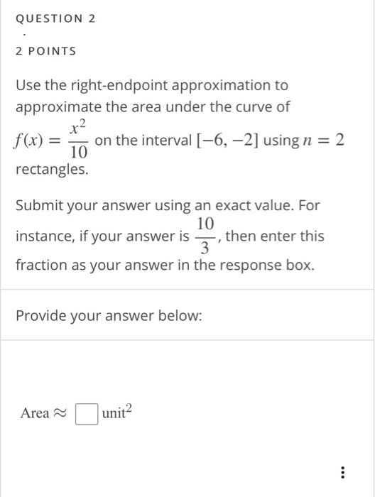 Solved QUESTION 1 1 POINT For the following graph of a | Chegg.com