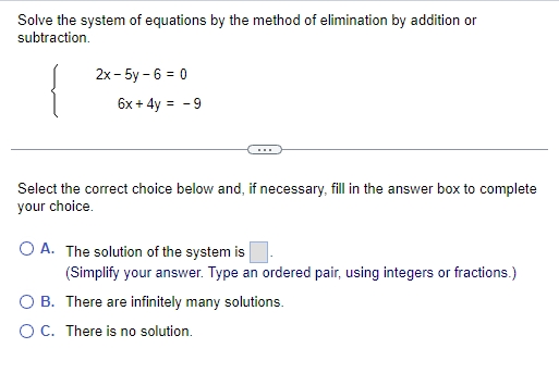 Solved Solve the system of equations by the method of | Chegg.com