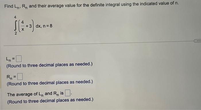 Solved Find the average value over the given interval. | Chegg.com