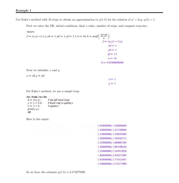 Solved ASSIGNMENT MUST BE DONE WITH MAPLE AND SHOW MAPLE | Chegg.com