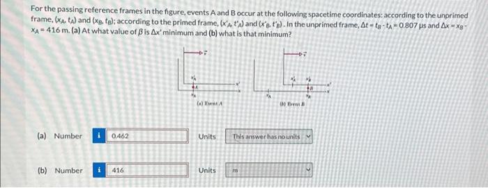 Solved For the passing reference frames in the figure, | Chegg.com
