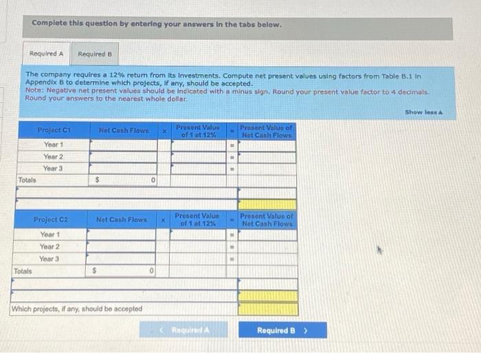 Solved Exercise 26-18 (Algo) Net present value, unequal cash | Chegg.com