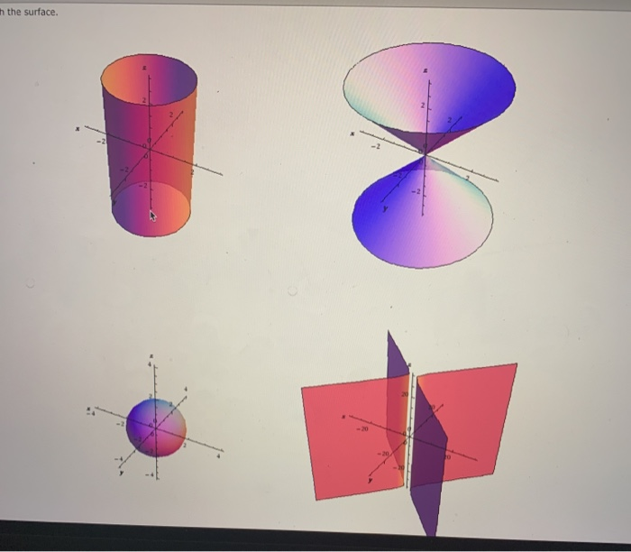 Solved Describe the surface. x² - y² = 3 sphere ellipsoid | Chegg.com