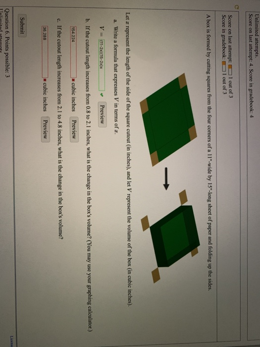Solved Unlimited attempts. Score on last attempt: 4. Score | Chegg.com Solved Unlimited attempts. Score on last attempt: 4. Score | Chegg.com