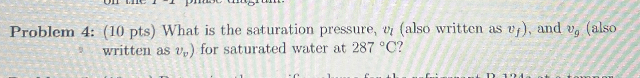 Solved Problem 4: ( 10 ﻿pts ) ﻿What is the saturation | Chegg.com