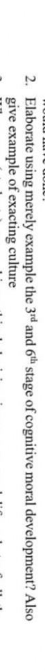 Solved 2. Elaborate using merely example the 3rd and 6th | Chegg.com