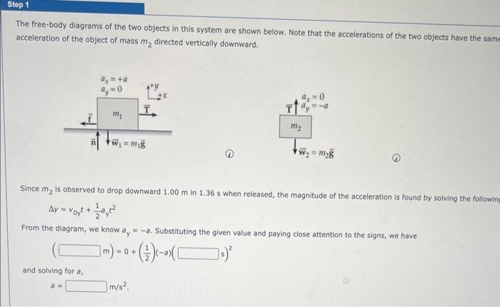 Solved The free-body diagrams of the two objects in this | Chegg.com