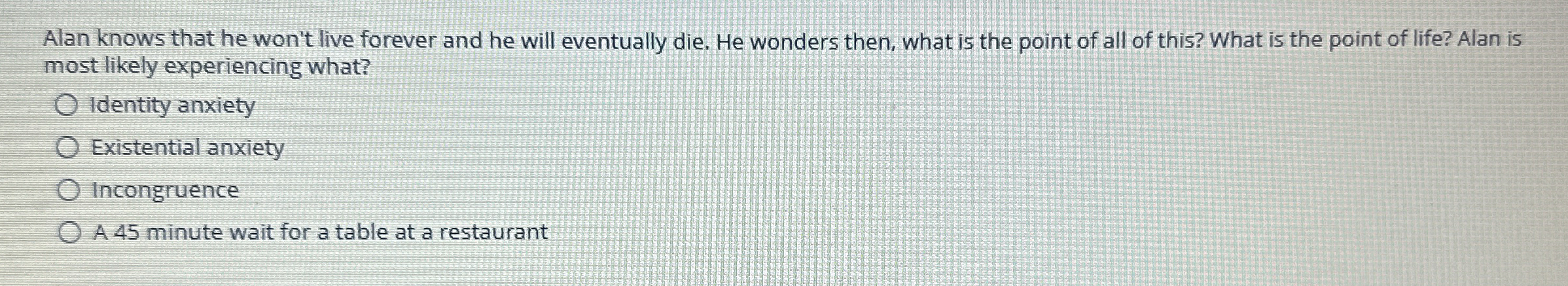 Solved Alan knows that he won't live forever and he will | Chegg.com