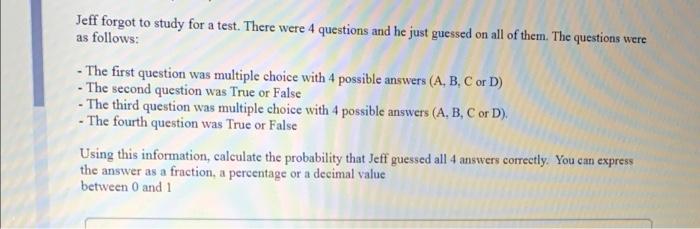 Solved Jeffro Bodeen is a great magician. His routine | Chegg.com