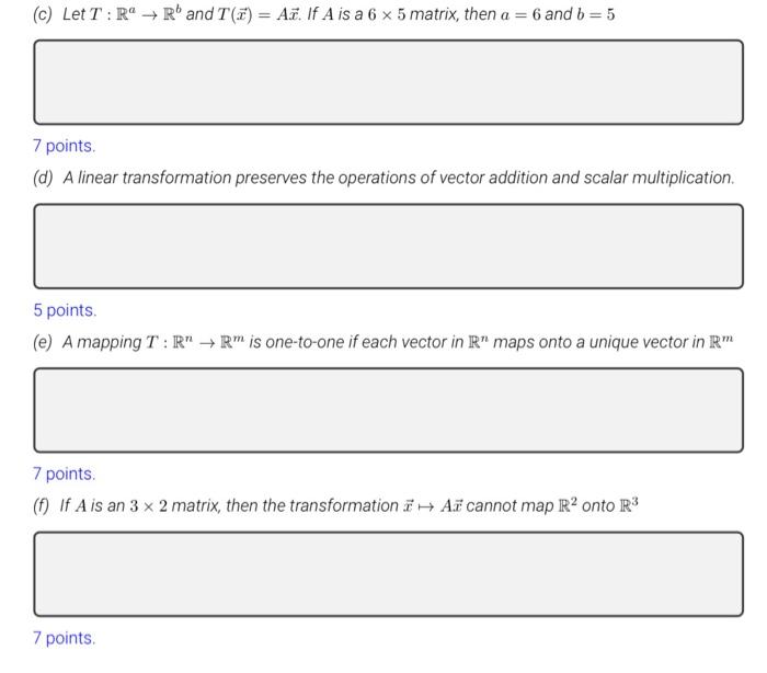 Solved Mark each statement True or False. Justify each | Chegg.com