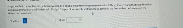 Solved Suppose that the central diffraction envelope of a | Chegg.com