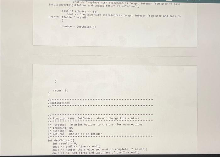 Solved please write C++ code to complete these requirments, | Chegg.com