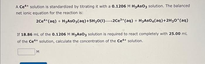 Solved The concentration of Cu+in a solution is determined | Chegg.com