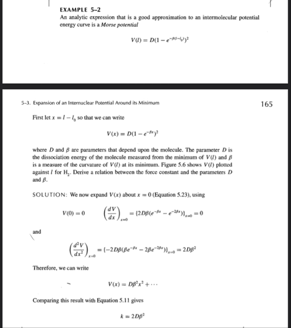 Solved Name a better potential energy function to describe | Chegg.com