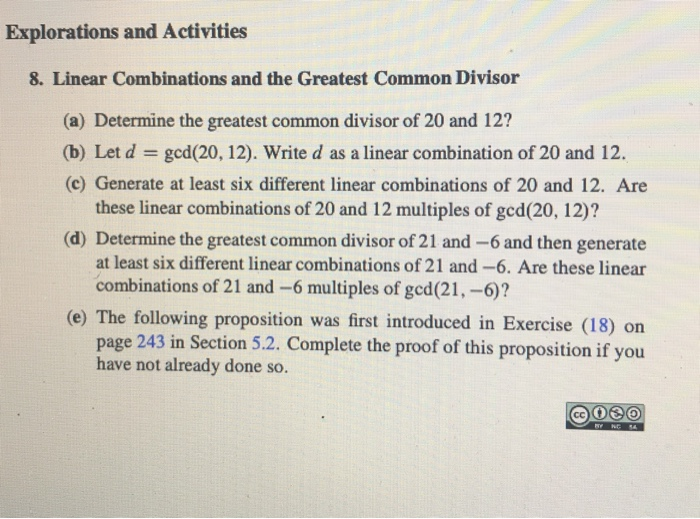 Solved Explorations and Activities 8. Linear Combinations | Chegg.com