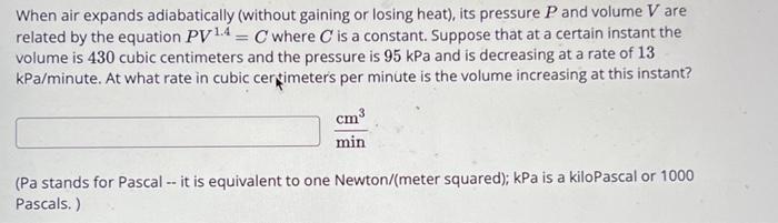 Solved When air expands adiabatically (without gaining or | Chegg.com