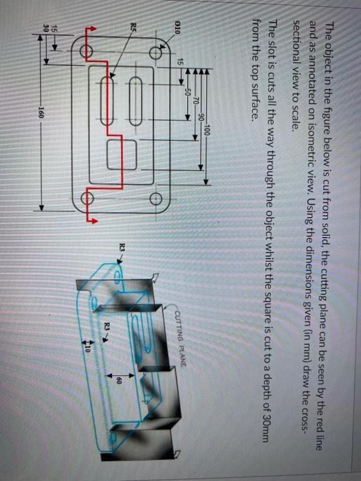 Solved The object in the figure below is cut from solid, the | Chegg.com