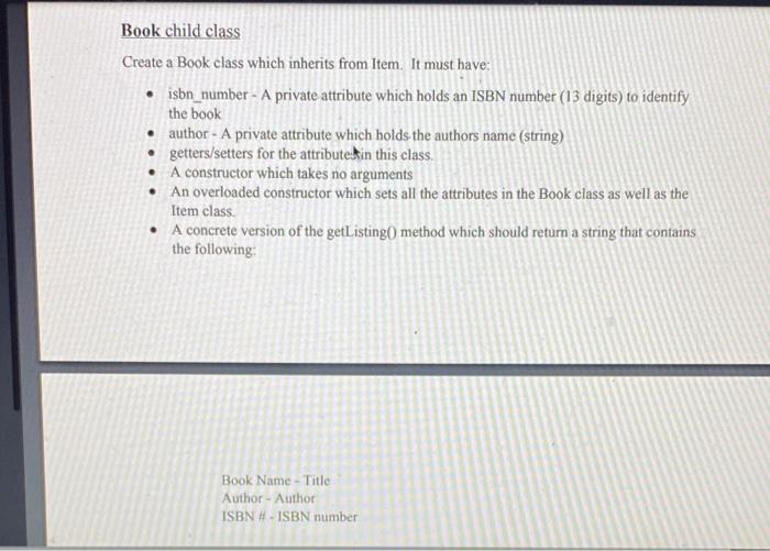 Solved Concept Summary: 1. Object Oriented programming | Chegg.com