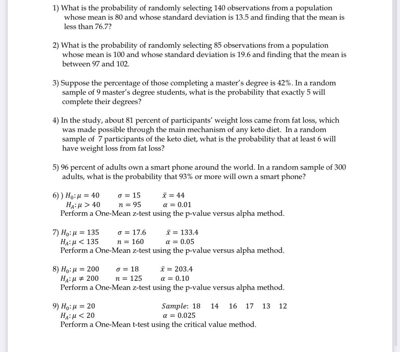 Solved Info: this has 9 ﻿questions, please write the answers | Chegg.com