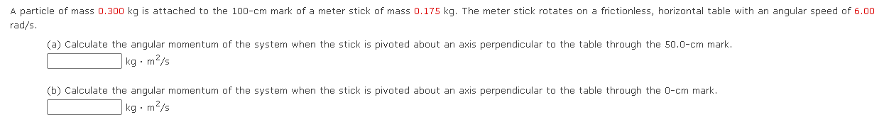Solved rads.(a) ﻿Calculate the angular momentum of the | Chegg.com