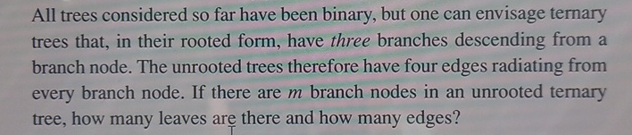 Solved All Trees Considered So Far Have Been Binary But One