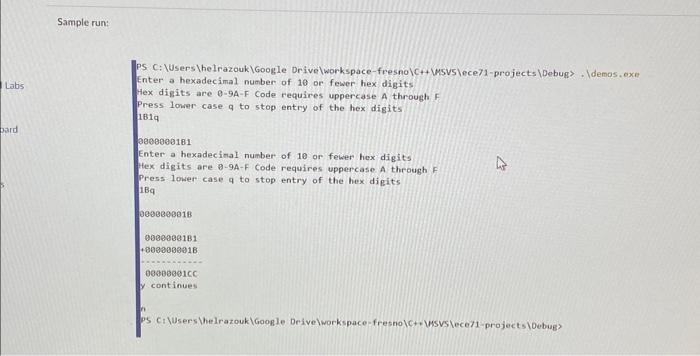 Solved 02125mansenter A Hexadecimal Number Of 10 Or Fewer 