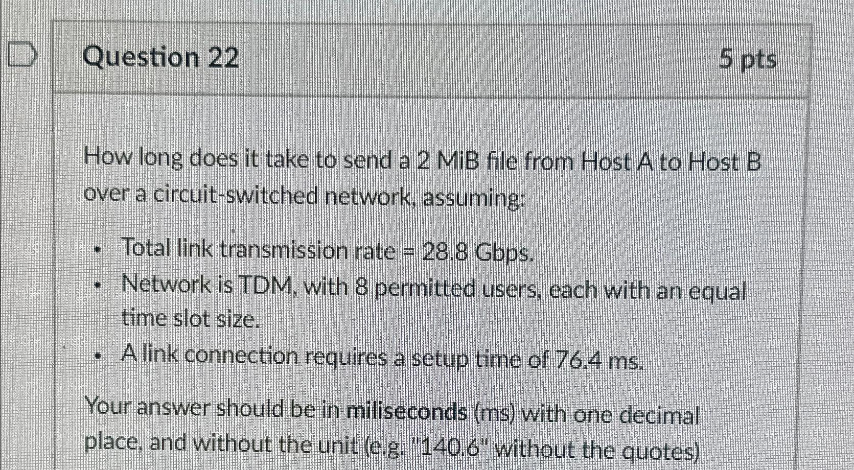 Solved How long does it take to send a 2MiB file from Host A | Chegg.com