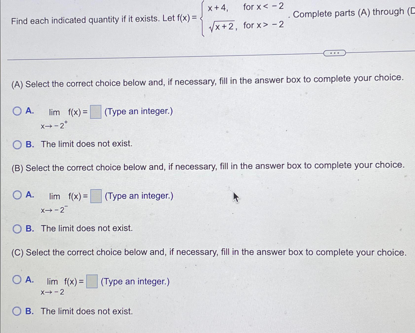 Solved Find each indicated quantity if it exists. Let | Chegg.com