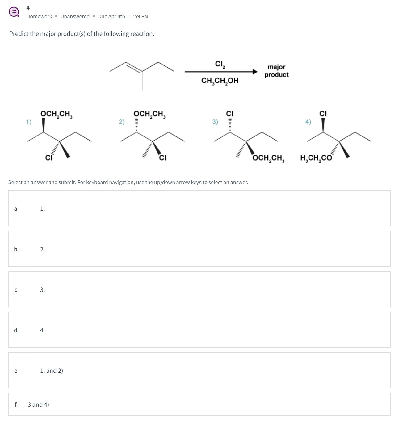Solved Homework • ﻿Unanswered • ﻿Due Apr 4th, 11:59 ﻿PM | Chegg.com
