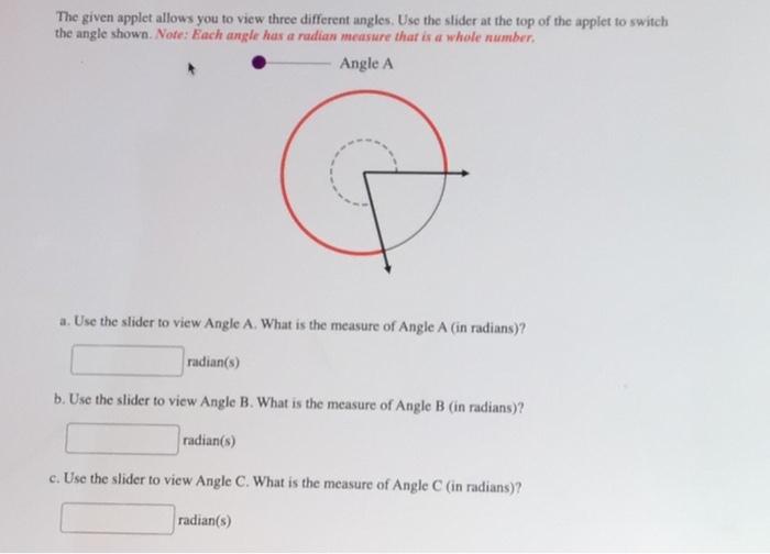 Solved The given applet allows you to view three different | Chegg.com