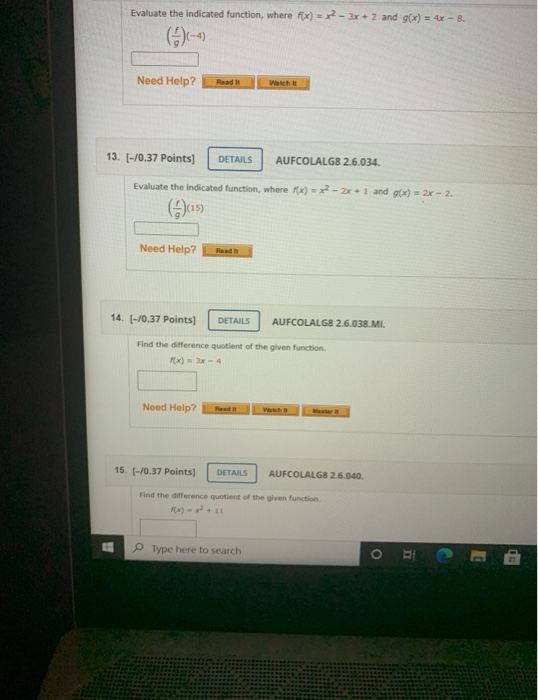 Solved Evaluate the indicated function, where f(x) = x2 – 3x | Chegg.com