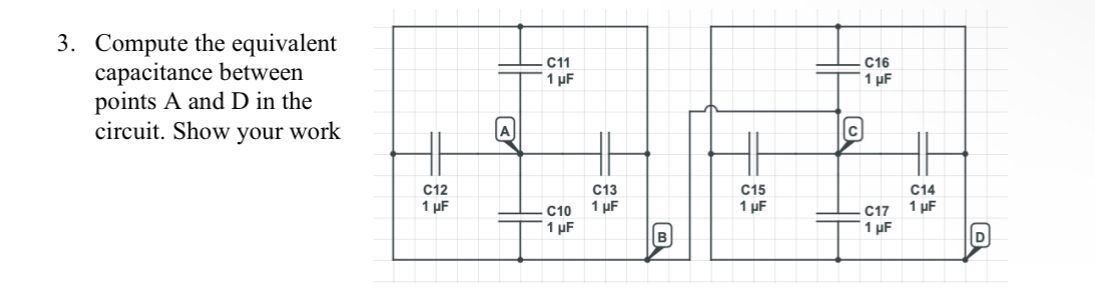 Solved Compute the equivalent capacitance between points A | Chegg.com