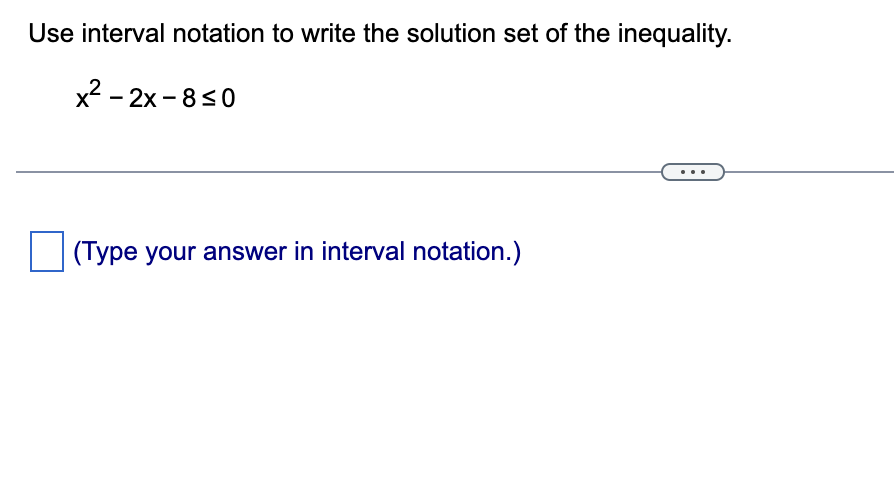 Solved Use interval notation to write the solution set of | Chegg.com