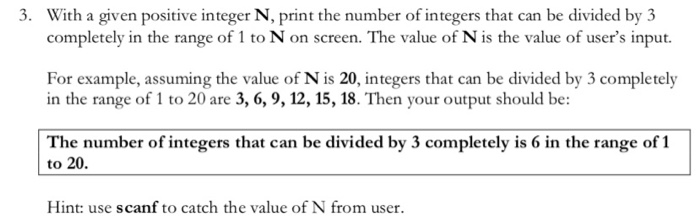 Solved 1. Given a positive integer N, print the result of | Chegg.com