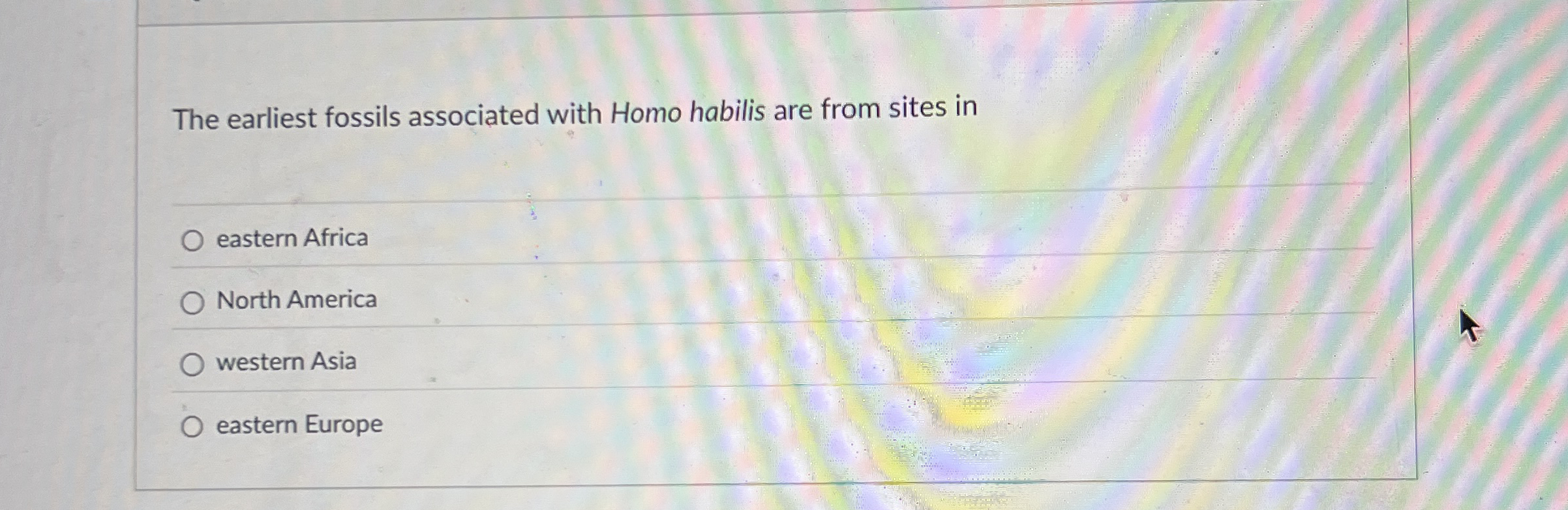 Solved The earliest fossils associated with Homo habilis are | Chegg.com