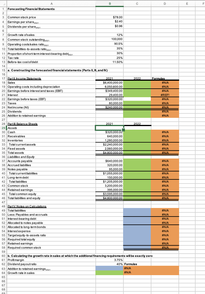 Solved \table[[Forecasting Financial Statements,],[Common | Chegg.com
