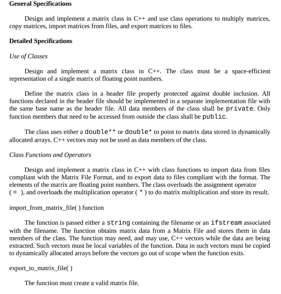 Solved Here are the codes I have for the given spec.There | Chegg.com
