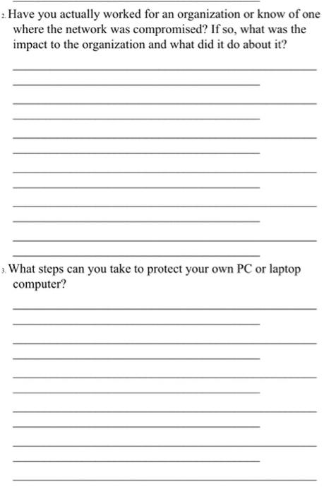 Solved CCNA Security Lab - Researching Network Attacks and | Chegg.com