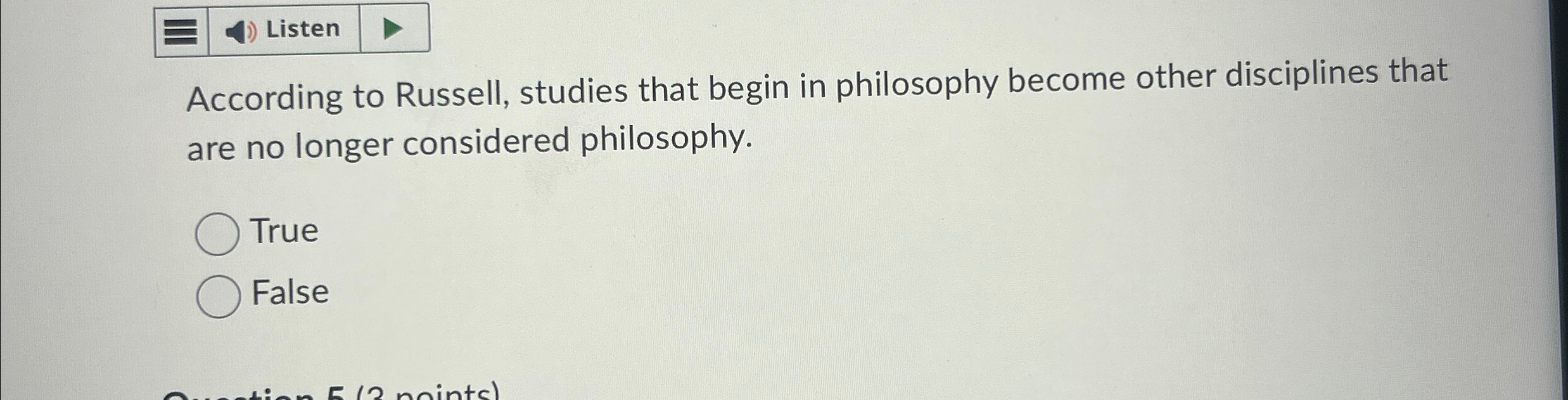 Solved According to Russell, studies that begin in | Chegg.com
