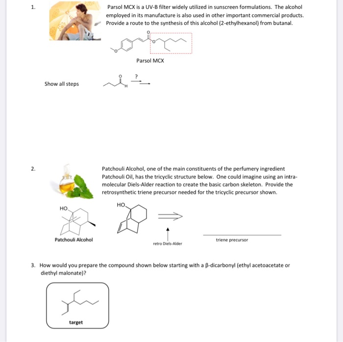 Solved Parsol MCX is a UV-B filter widely utilized in | Chegg.com