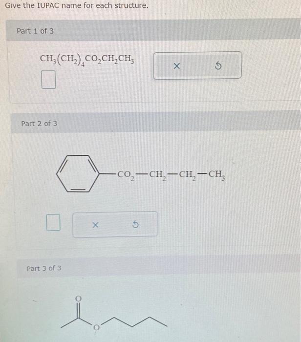 Solved Give the IUPAC name for each structure. | Chegg.com