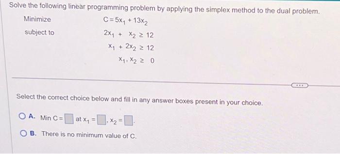 Solved Solve The Following Linear Programming Problem By 2529