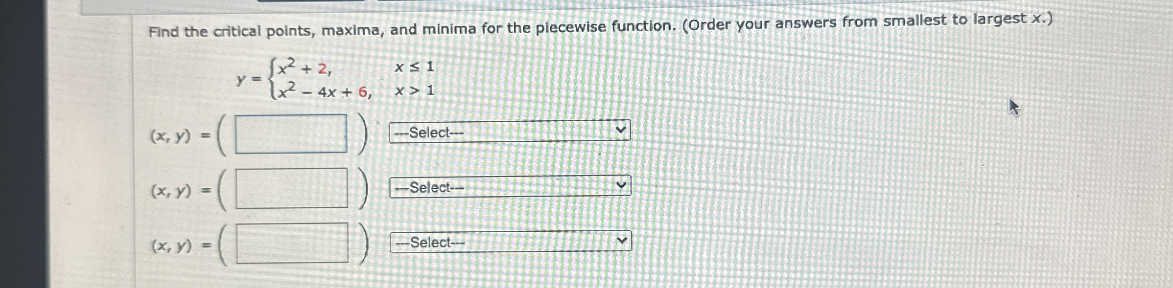 Solved Find the critical points, maxima, and minima for the | Chegg.com